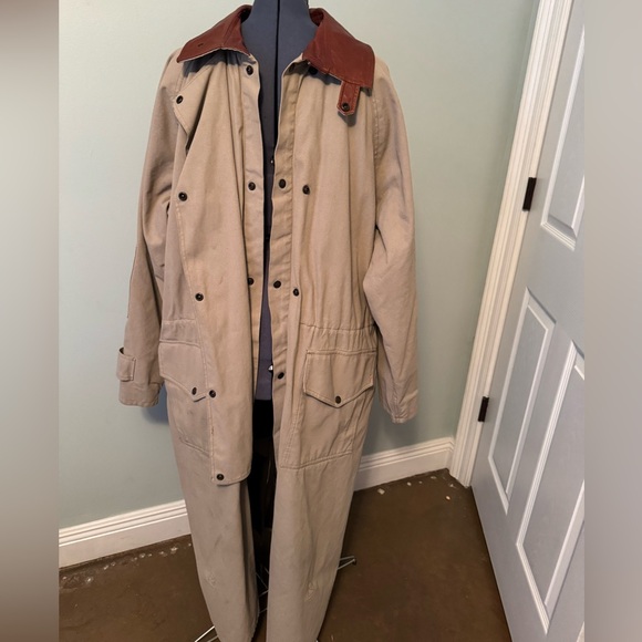 Outback Trading Co. | Jackets & Coats | Tan And Brown Trench Coat With ...